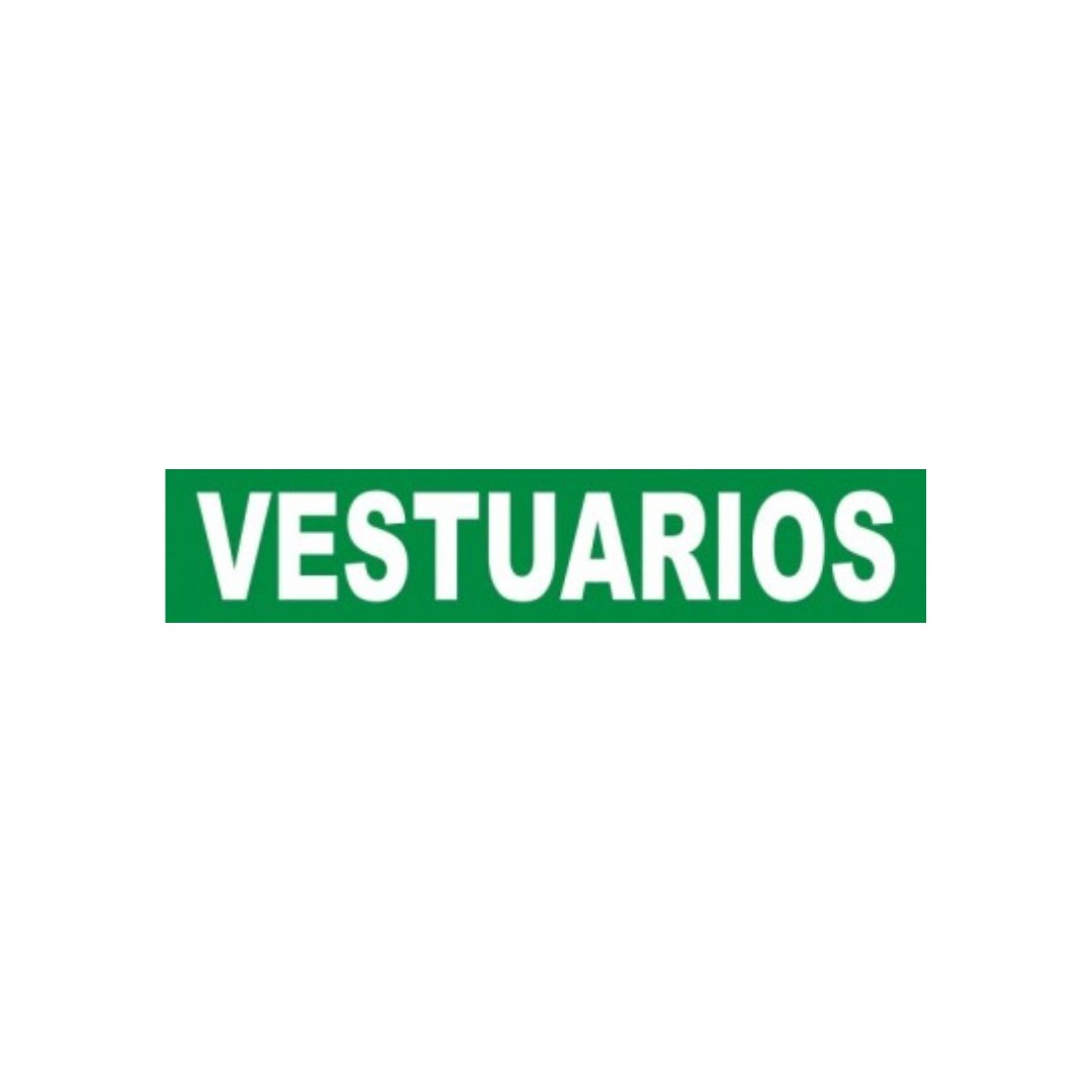 Señal Vestuarios - Indicación de ubicación y comodidad